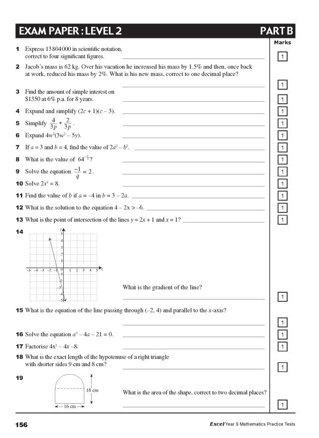 Excel - Year 9 Mathematics Practice Tests | JINLING EDUCATION