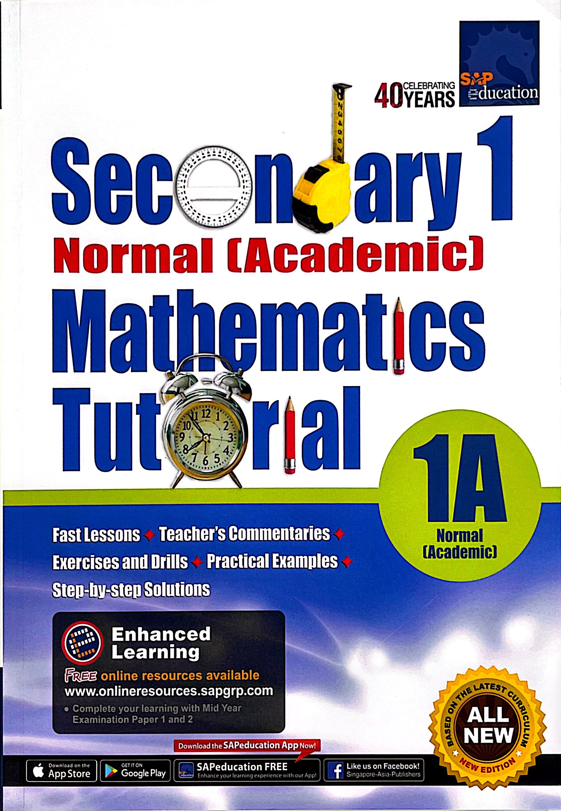 Secondary 1 Normal (Academic) Mathematics Tutorial 1A | JINLING EDUCATION