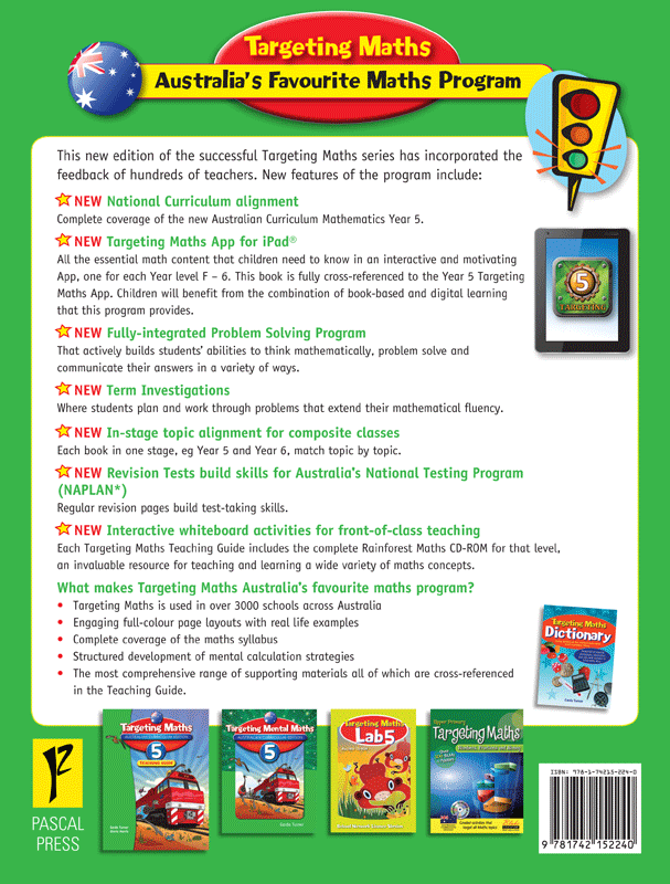Targeting Maths Australian Curriculum Edition Year 5 Student Book ...